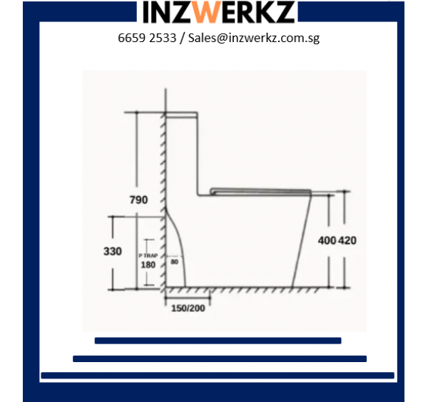 EACO T933 Tornado Flush Rimless WC Free Installation