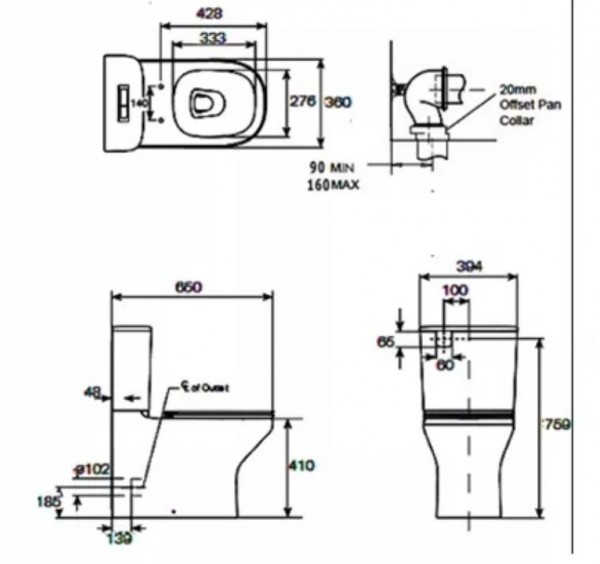 Kohler ModernLife 2pc WC